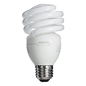 Philips LED 417097 Energy Saver Compact Fluorescent T2 Twister (A21 Replacement) Household Light Bulb: 2700-Kelvin, 23-Watt (100-Watt Equivalent), E26 Medium Screw Base, Soft White, 4-Pack