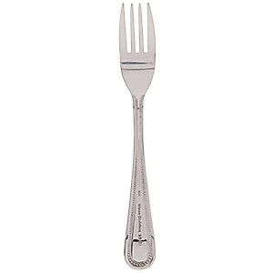 Winco 12-Piece Dots Salad Fork Set, 18-0 Stainless Steel, Silver