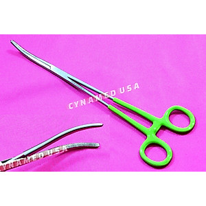 German Stainless Curved Forceps, Hemostat Forceps clamp 10" (Cynamed Brand) … … … …