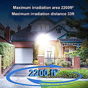 Kekeou 100W LED Flood Lights Outdoor Stadium Lights 100 Watt Exterior Flood Lights 11000LM 6500K IP67 Waterproof LED Floodlights Outdoor for Yard Garden