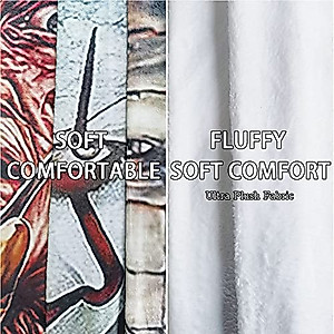 Horror Movie Blankets for Adults，Halloween Fleece Horror Throw Blanket for Couch,Bed and Sofa.Soft Cozy Fuzzy Blankets,Lightweight Flannel Blanket (60"× 40")