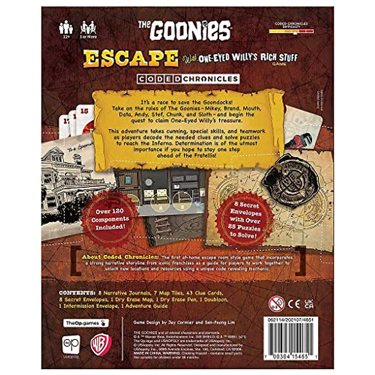 The Goonies: Escape with One-Eyed Willy’s Rich Stuff - A Coded Chronicles Game | Escape Room Game for Kids & Adults | Featuring Puzzles and Goonies Characters | Officially Licensed Escape Room Game