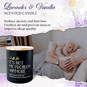 CHOANG Retirement Gifts for Women, Men - Lavender Vanilla Aromatherapy Candles 10 oz - Soy Wax, Scented Candle Gift for Coworker, Nurse, Teacher, Military, Friend - Farewell Gift for Manager, Boss