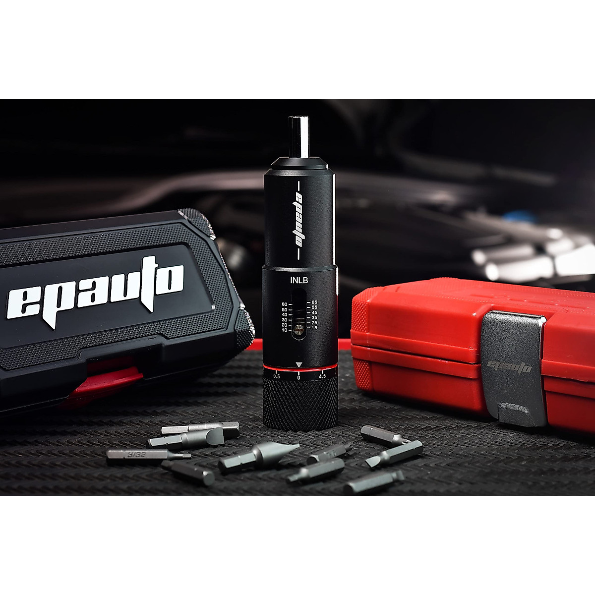 EPAuto Torque Screwdriver Wrench With Interchangeable Bits for Bike, Firearms 10 to 65 in-lbs