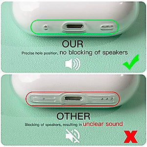 AirPods Pro 2 Case Soft TPU Protective Cover [Front LED Visible][Anti-Yellowing] Compatible with AirPods Pro 2nd Generation(USB-C/Lightning Cable)(Clear)