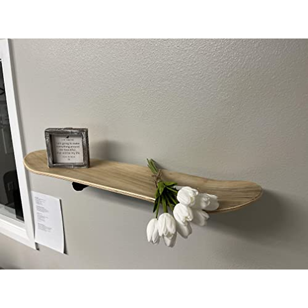 SkateShelf Skateboard Industrial Pipe Floating Shelf (Longboard)