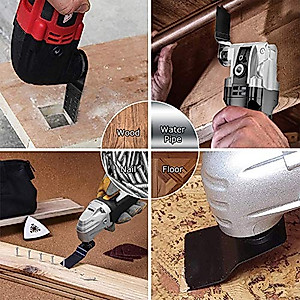 31Pcs Multitool Blades LEILUO Wood Metal Drywall Oscillating Tool Saw Blades Universal Quick Release Multitool Accessories Kit Packed by Storage Bag for Dewalt Milwaukee Makita and More