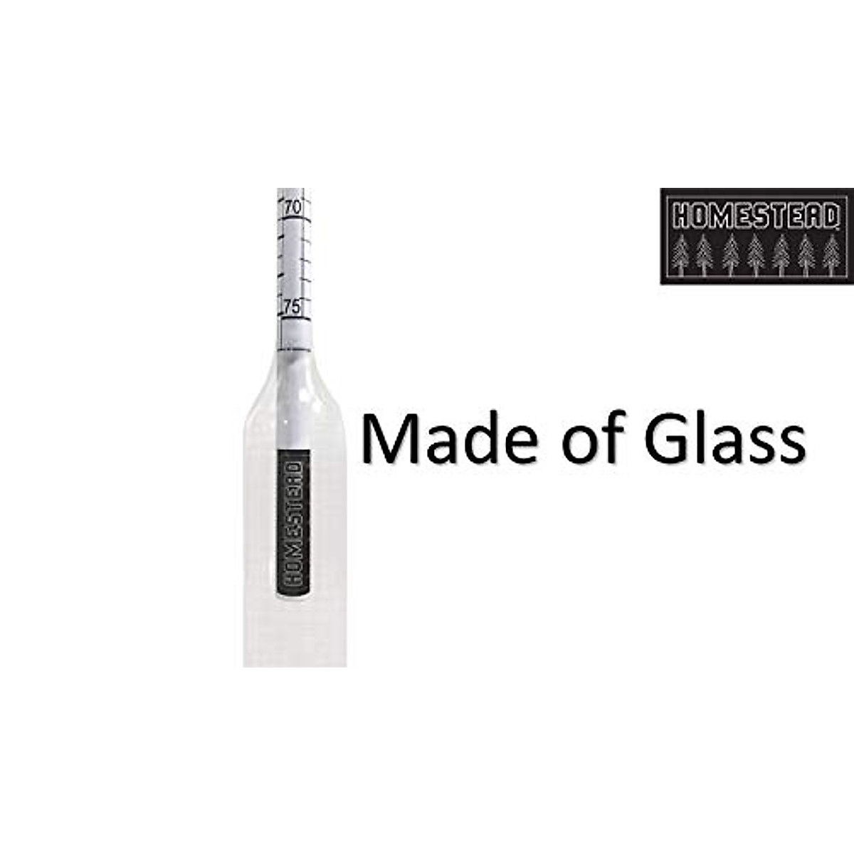 Maple Syrup Hydrometer - Measure Sugar and Moisture Content (Density) of Boiled Sap - Baume and Brix Scale - Calibrated to Create Pure Maple Syrup