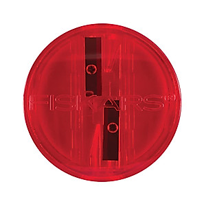 Fiskars 12-95854J Back to School Supplies Deluxe Double Pencil Sharpener, Color Received May Vary