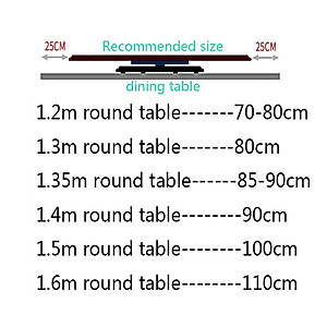 Round Dining Table Swivel Large Tabletop, Heavy Duty Lazy Susan Tempered Glass Serving Plate Transparent Rotating Tray, for Restaurant Hotel Table Top Turntable ( Color : Clear , Size : 90cm (35inch)