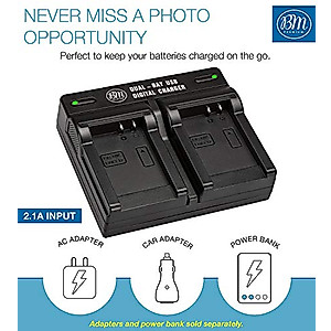 BM Premium 2 EN-EL12 Batteries & Dual Charger for Nikon Coolpix A1000 B600 W300 A900 AW100 AW110 AW120 AW130 S6300 S8100 S8200 S9050 S9200 S9300 S9400 S9500 S9700 S9900 P330 P340 KeyMission 170, 360