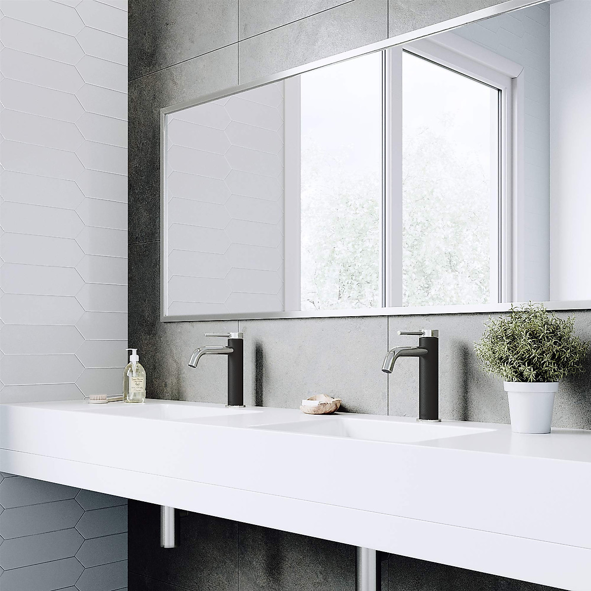 VIGO Madison 8'' H Single Handle Single-Hole Bathroom Faucet in Chrome-VG01044CH