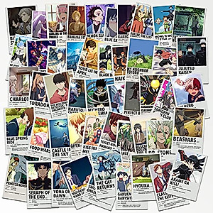 Anime Room Decor Aesthetic Anime Posters, Anime Stuff for Bedroom, 60pcs Anime Prints for Anime Wall Decor, Cute Manga and Anime Wall Collage, Aesthetic Kawaii Decor, Anime Gifts for Men, Women, Teens
