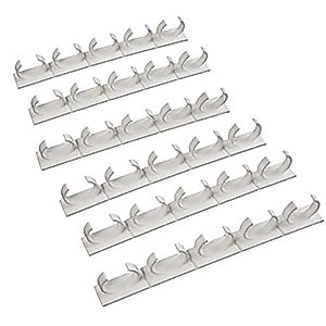 Crazy Chef Spice Clips Spice Gripper Clips Strips Cabinet Holder - Spice Organizer Holds 30 Spice Jars - Pantry and Inside Cabinet Organization 3M Adhesive Strength