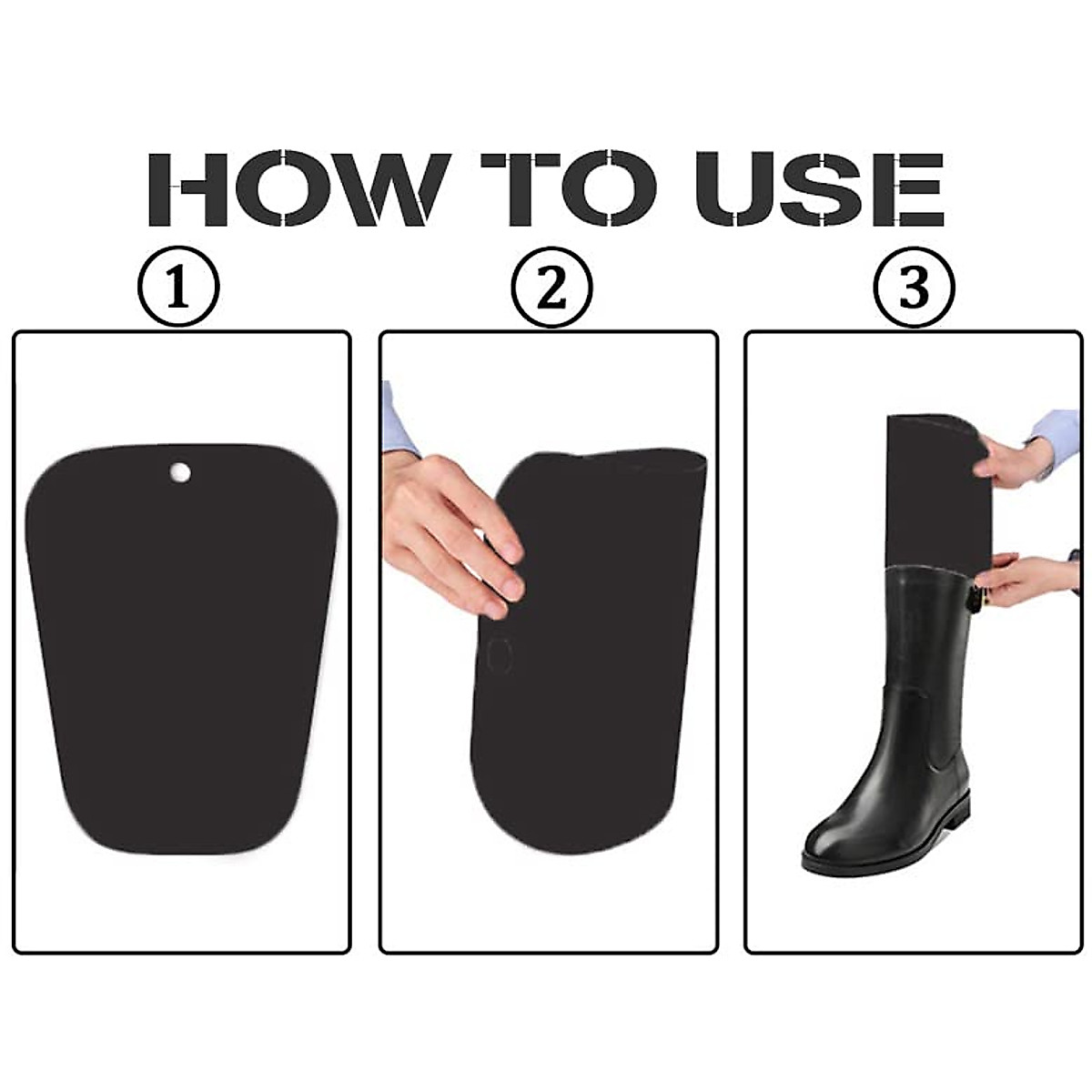 ericotry 2 Pairs 8 Inch Boot Shaper Form Inserts Breathable Boots Tall Support Shoe Tree Stands Holder for Women and Men