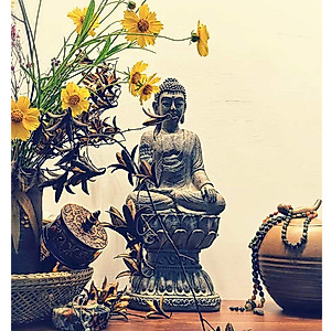 Zen World Buddha Statue, for Zen Decor Spiritual Decor Meditation Decor, Bring You Inner Peace and Love