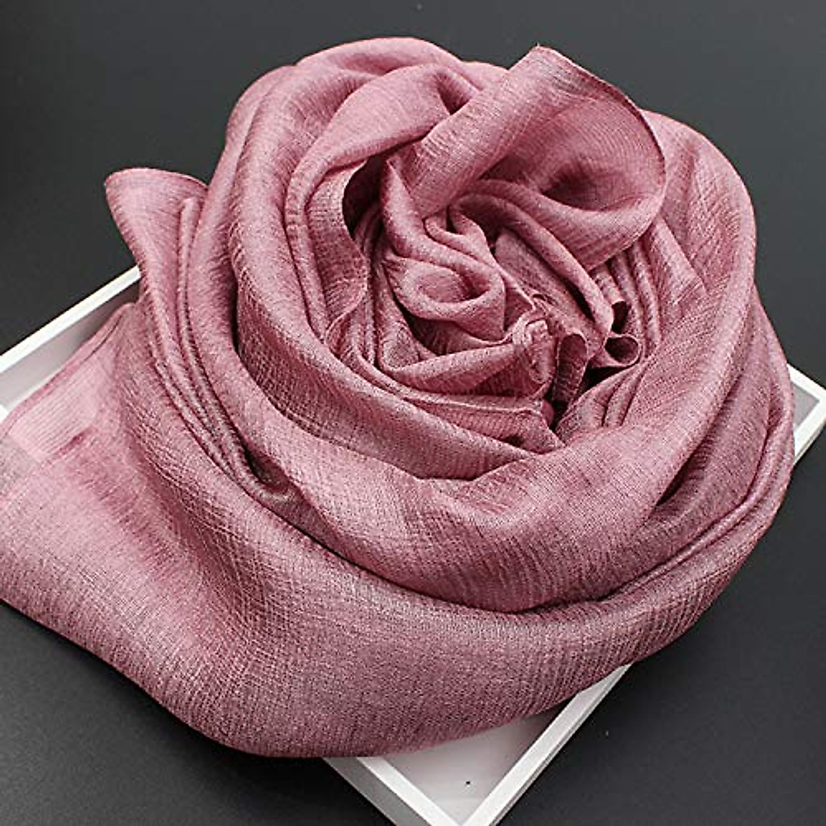 Bettli Womens Extra Large Scarf Shawl Wraps Pashminas Solid Soft Silky for Bridal Evening Wedding Party (pink)