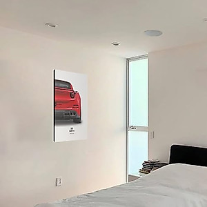 Car Poster Ferrari F40 Supercar Posters Racing Car Canvas Wall Art For Boy's Bedroom SuperCar Wall Decor Frame-style 16x24inch(40x60cm)
