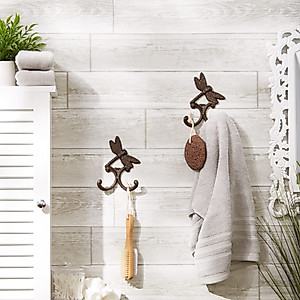 Accent Plus Dragonfly Wall Hook (Set of 2)
