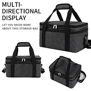 ALTLLEN Acrylic Paint Organizer Paint Brush Holder Art Storage Case for Acrylic Paint Carry Case Craft Paint Storage Paint Containers with Lids Art/Craft Supplies Storage Tote Bag