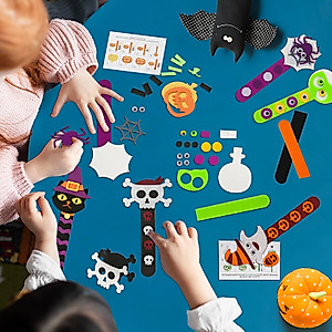 SpringFlower 24 pack Halloween Crafts For Kids, DIY Bookmark For Classroom Party, Halloween School Classroom Activities, Party Favors Supply, School Classroom Rewards, Halloween Gifts