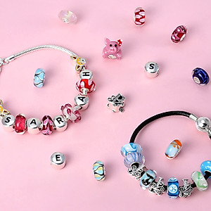 Starter Black Genuine Leather Bracelet For Women Teen Fits European Beads Charm .925 Sterling Silver Barrel Clasp 8 Inch