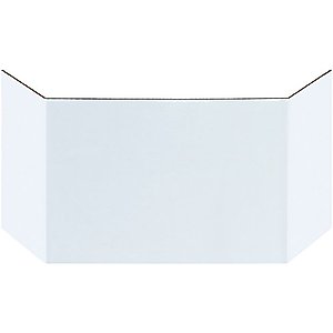 Aviditi Corrugated Cardboard Bin Dividers, 6", White, Case of 100, For Warehouse, Garage and Home Organization