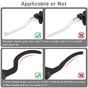 Windance Motorcycle Anti Theft Lock,Heavy Duty Front Brake Lock,Throttle Grip Clutch Brake Lever Handlebar Protection (Blue, L)