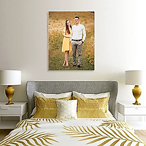 Personalized Pictures to Canvas for Wall 16x20 inches, Custom Canvas Prints with Your Photos for Family/Pet/Kid/Lovers, 16x20in