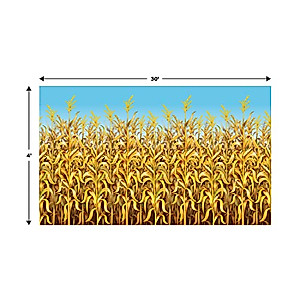 Beistle Decorative Cornstalks Backdrop