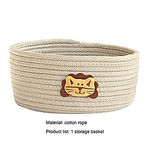 Storage Basket, Storage Baskets Ornamental Animal Featured Nordic Style Animals Hand Woven Storage Basket for Sundries Storage Tray Ornamental