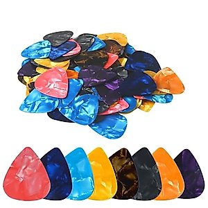 100pcs Medium Size Guitar Picks Sampler Value Pack 0.71mm Thickness