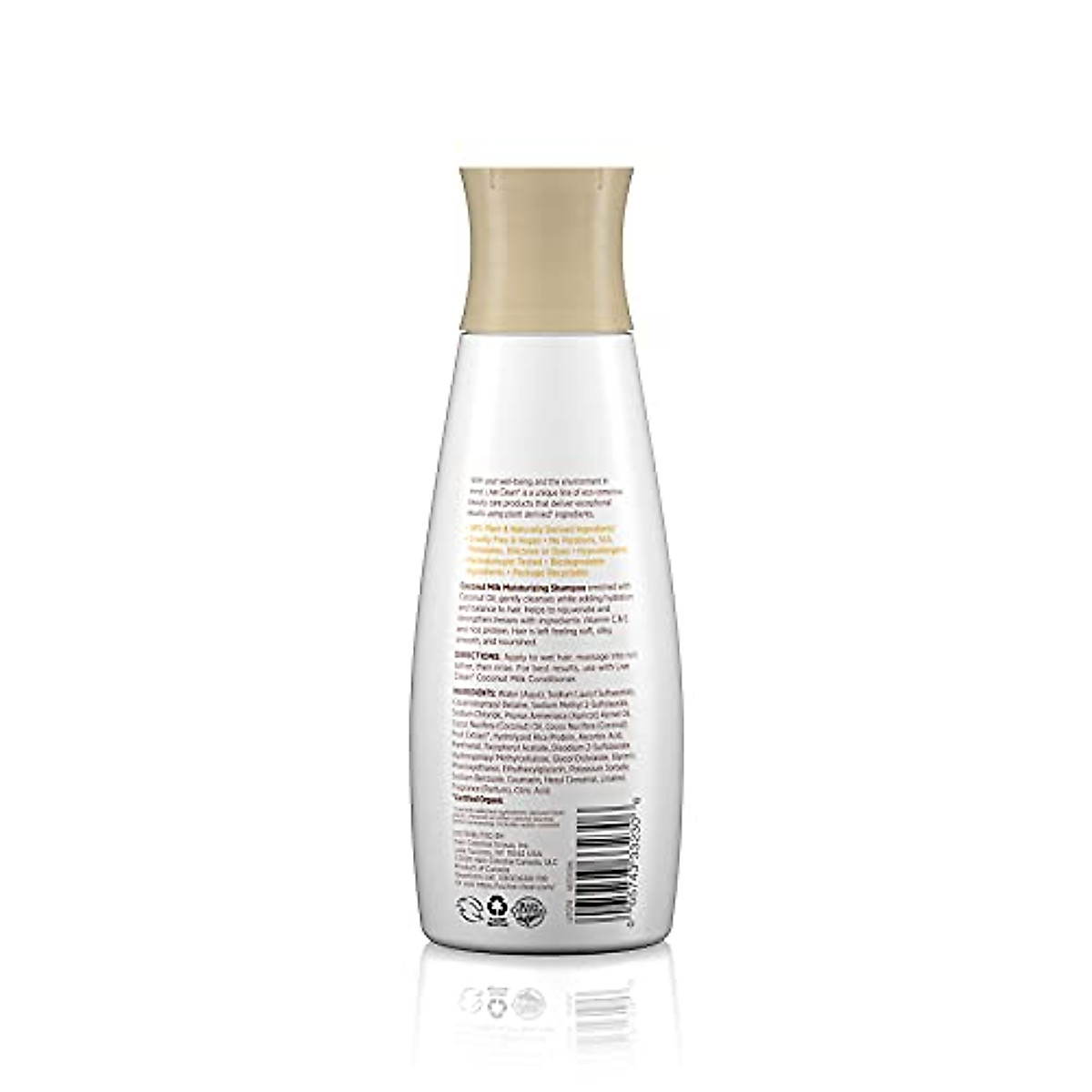 Live Clean Shampoo, Moisturizing Coconut Milk, 12 Oz