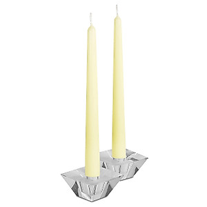 12 Pack Tall Taper Candles - 14 Inch Ivory Dripless, Unscented Dinner Candle - Paraffin Wax with Cotton Wicks - 12 Hour Burn Time
