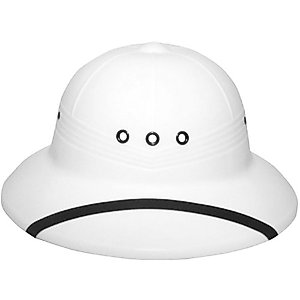 Rothco Pith Helmet - Safari-Style Hat for Sun Protection for Outdoor Adventures (US, Alpha, One Size, White)