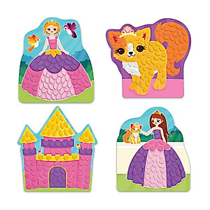 ORB My First Sticky Mosaics Princesses, Purple/Pink/Yellow/Blue, 9.5" x 1.5" x 9.5" (50955-00)