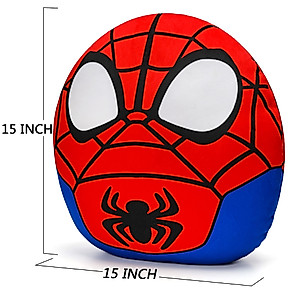 Hevano 13.5 Inch Spider Plush Pillow, Super Soft Spider Plushies Stuffed Animal Toys for Kids Adults Movie Fans, Birthday Gift Children's Day, Red