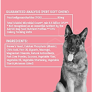 Pet Health Pros Dog Probiotic Chews for Dogs - Support Healthy Digestion Dog Probiotics and Digestive Enzymes for Gut Health for Dogs - for Traveling, Kenneling and Training - Large/Giant Dog - 30 ct