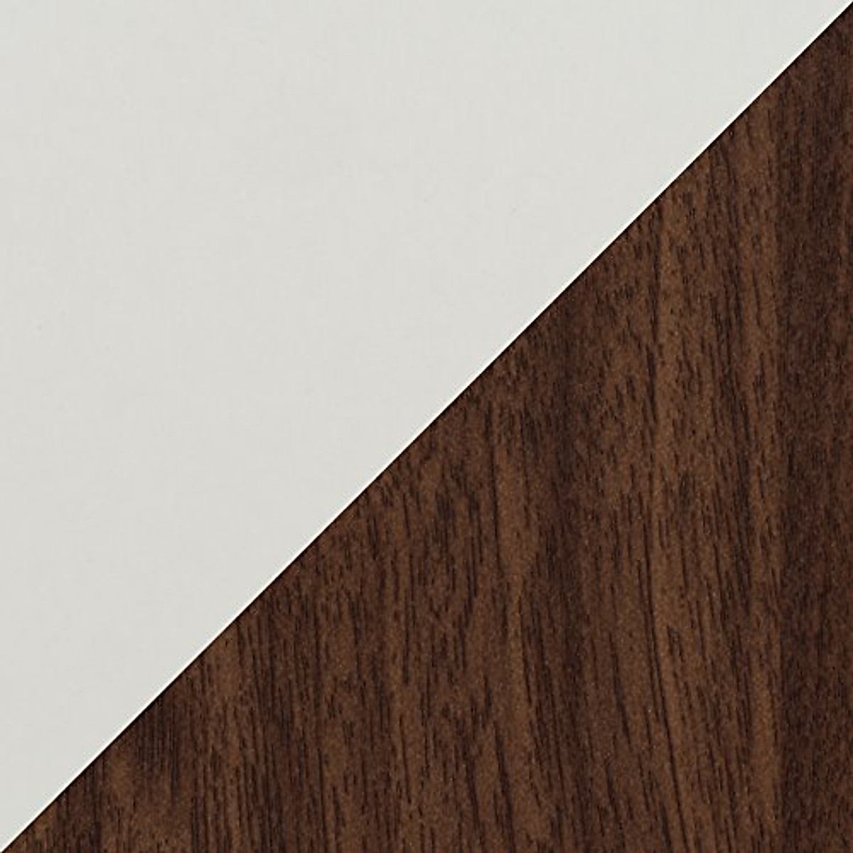 IRIS USA UB Space Saving Unit with Adjustable Shelves, 6-Inch, Walnut Brown/White