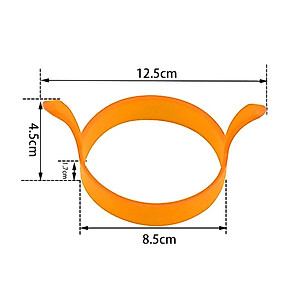 1pc Sturdy Silicone Egg Mold Fried Egg Rings Cooking Mold Egg Frying Mold Pancake Kitchen Tool