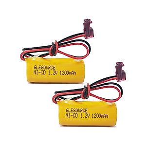 GLESOURCE 1.2V 1200mAh Emergency Exit Light Battery Compatible with Lithonia ELB1P201NB ELB1P2901N Lithonia ELB0320 Grainger 4WT20 OSA212 NIC1169 EBE-33 (4 Pack)