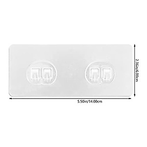 10Pcs Shower Corner Shelf， Punch Sticky Hook，Sticky Hook for Bathroom Organizer， Adhesive Hooks Strong Sticky Hooks for Shower Shelf Basket（Clear
