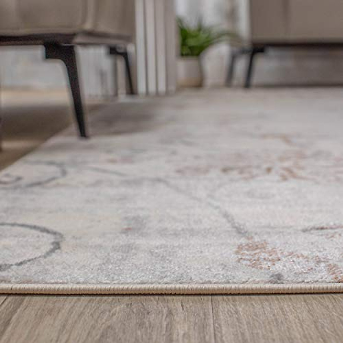 SUPERIOR Briony Area Rug, 6' x 9', Hazelnut