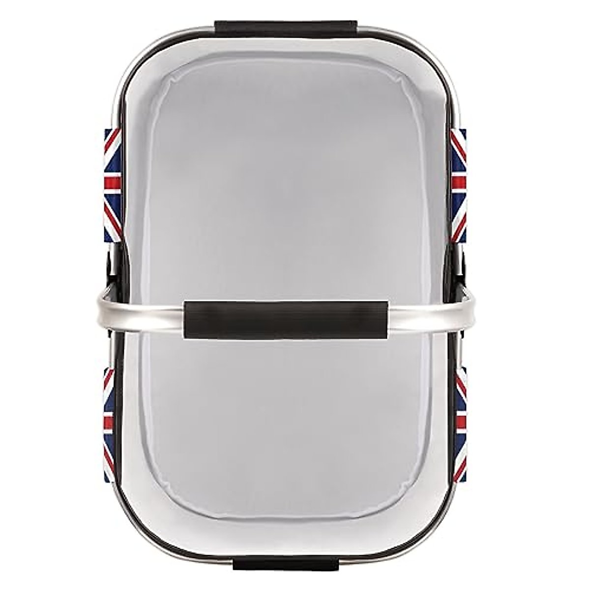 Tavisto British Flag Print Versatile and Durable Reusable Grocery Tote Bag - Spacious and Foldable with Fun Print Designs - Perfect for Shopping, Picnics, and Storage