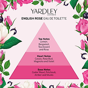 Yardley Of London English Rose Eau de Toilette Spray for Women, 4.2 Ounce