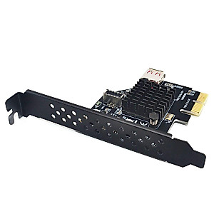 cablecc USB 3.1 Front Panel Socket & USB 2.0 to PCI-E Express Card Adapter for Motherboard