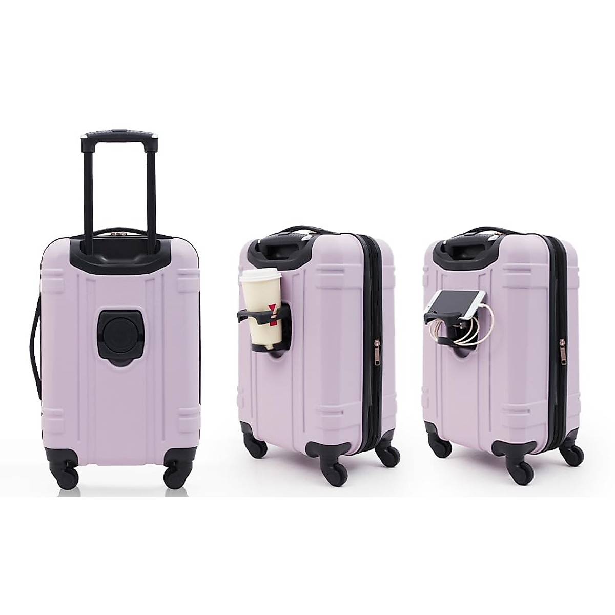 Wrangler Astral Hardside Luggage, Lilac, 20-Inch Carry-On