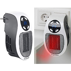 Hupillyur Heat Plug In Heater Electric Space Heater for Bathroom and Small Rooms Low Energy Consumption Blissheat Cozy Heater Portable Compact Whisper Quiet (1 PCS)