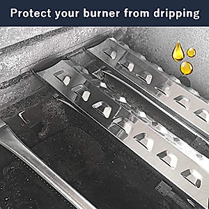 Hongso SPE181 (5-Pack) Stainless Steel Heat Plate, Heat Shield, Heat Tent, Burner Cover, Vaporizor Bar, and Flavorizer Bar Replacement for Select Gas Grill Models by Brinkmann, Charmglow and Others