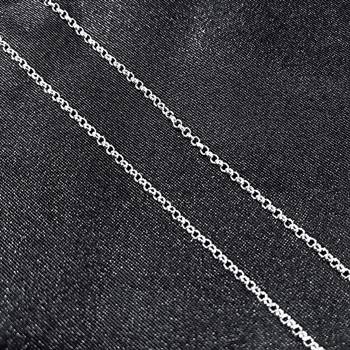 Gem Avenue Italian 925 Sterling Silver 1mm Rolo Sturdy 24 inch Chain Necklace for Women